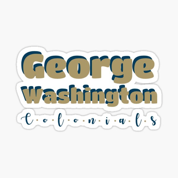 "George Washington Colonials" Sticker for Sale by zoewojno | Redbubble