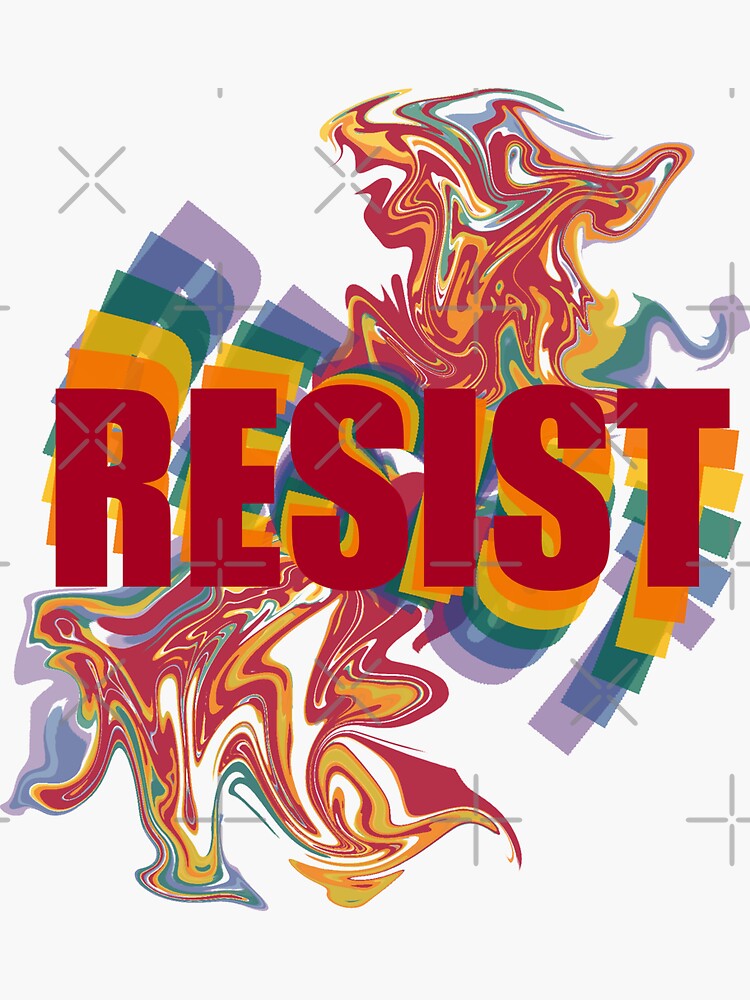 "RESIST" Sticker by suminlim01 | Redbubble