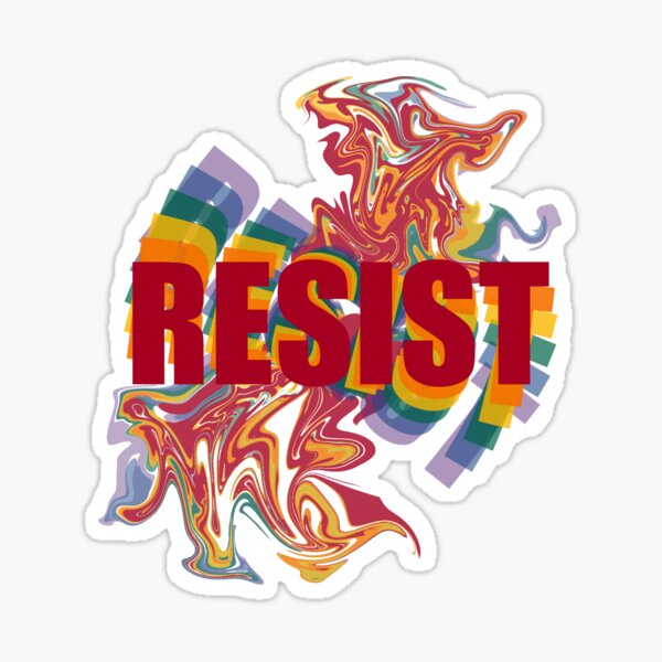 "RESIST" Sticker by suminlim01 | Redbubble