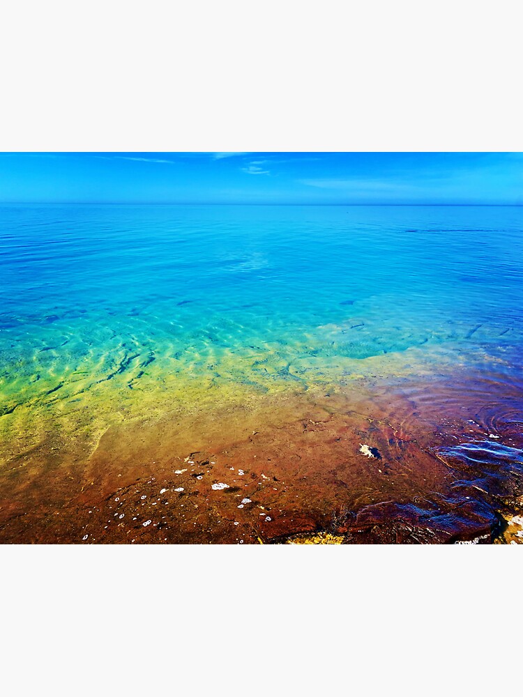 "Still, Calm, and Colorful Lake Superior, Minnesota" Sticker for Sale ...