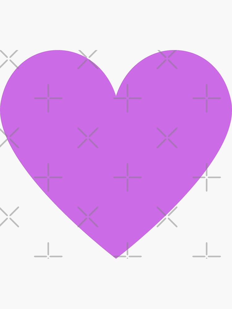 "Small Purple Heart" Sticker for Sale by AJ505 | Redbubble