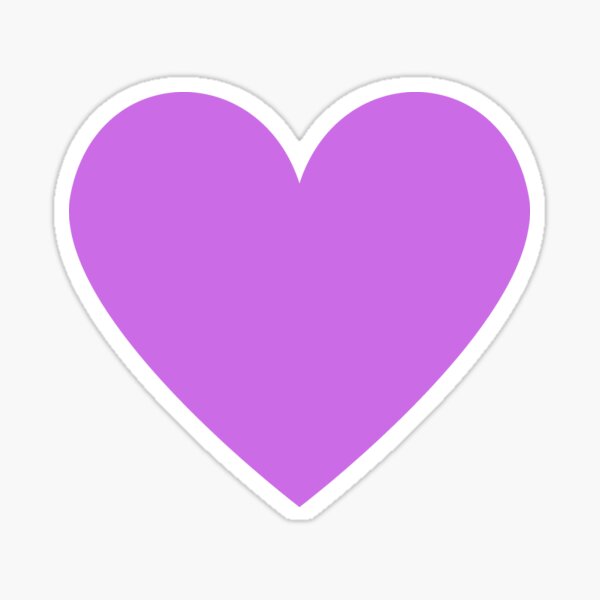"Small Purple Heart" Sticker for Sale by AJ505 | Redbubble