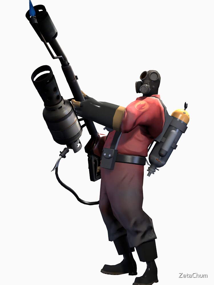 "Cocky Pyro - TF2 Class" T-shirt for Sale by ZetaChum | Redbubble ...