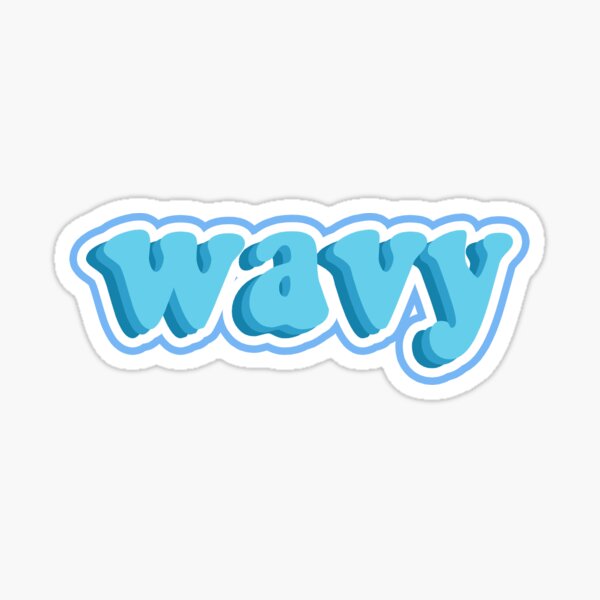 "wavy sticker" Sticker for Sale by RanyaV | Redbubble