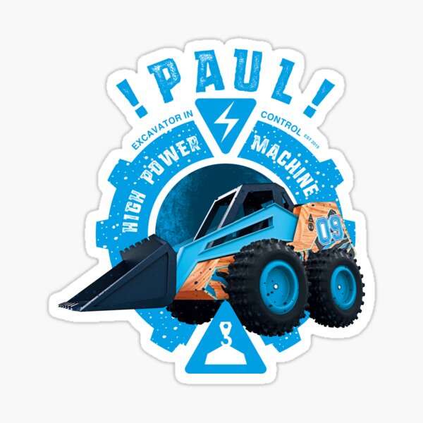 "PAUL: POWER BAGGER kids in blue with NAME" Sticker by i-am-aikidoka ...