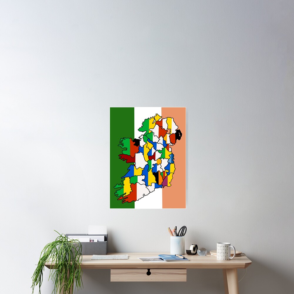 "County Colours of Ireland" Poster by Bird-Related | Redbubble