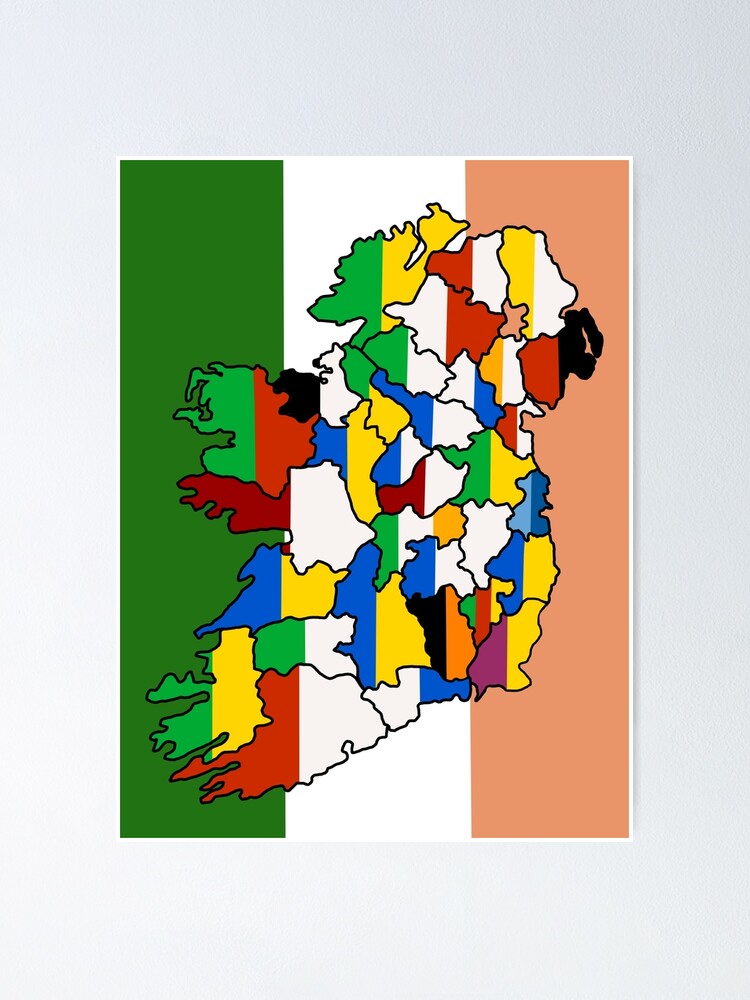 "County Colours of Ireland" Poster for Sale by Bird-Related | Redbubble