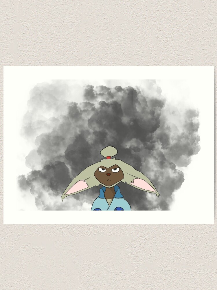 "samurai momo from avatar the last airbender " Art Print for Sale by ...