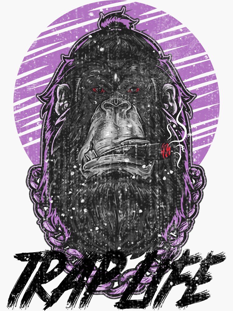 "Trap Life" Sticker by unikologo | Redbubble