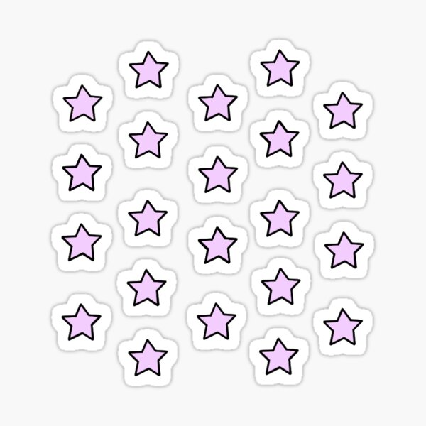 "Purple Stars" Sticker by HipGrandma | Redbubble