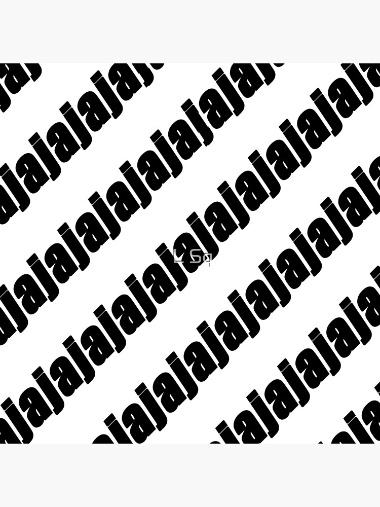 "jaja spanish laughing text in black" Poster for Sale by ...