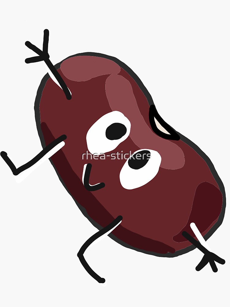 "cute bean guy" Sticker for Sale by rhea-stickers | Redbubble
