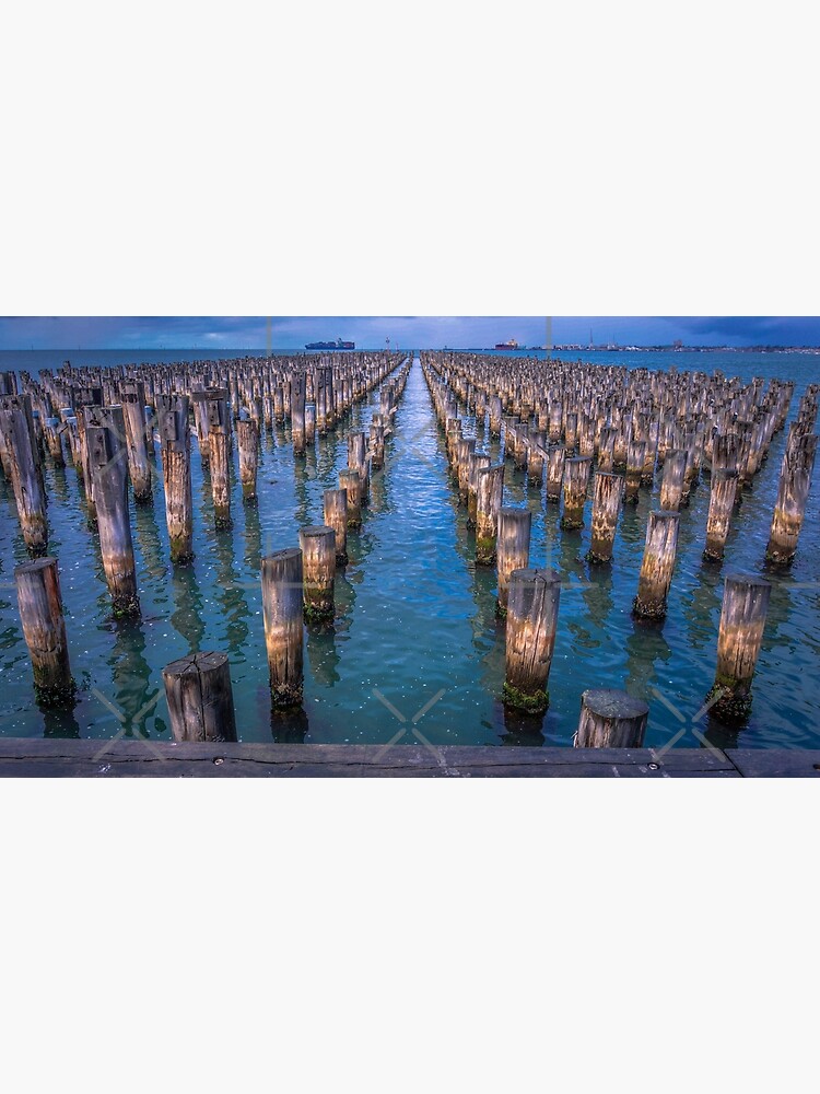"100's of Old Pier Posts" Poster by sjphotocomau | Redbubble