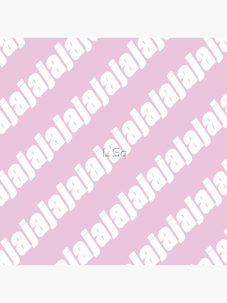 "jaja spanish laughing text in white and pink" Poster for Sale by ...