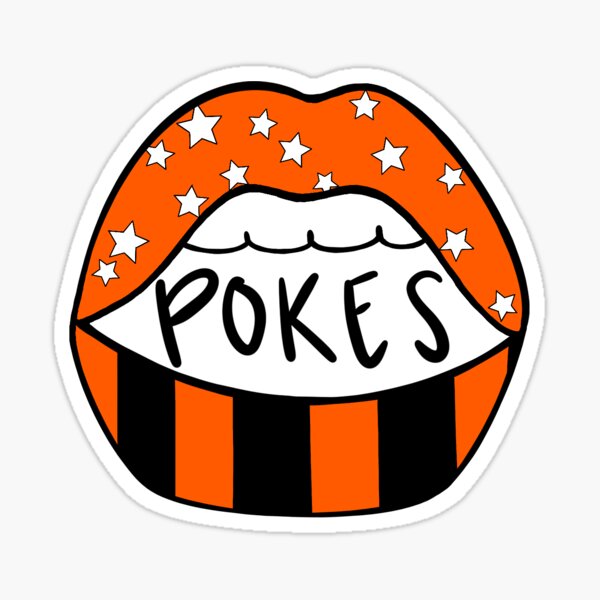 "Pokes Lips" Sticker by AshleeElizabeth | Redbubble