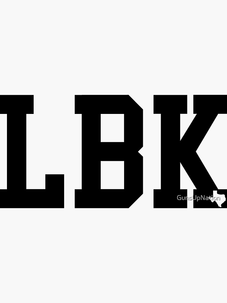 "LBK Classic" Sticker for Sale by GunsUpNation | Redbubble