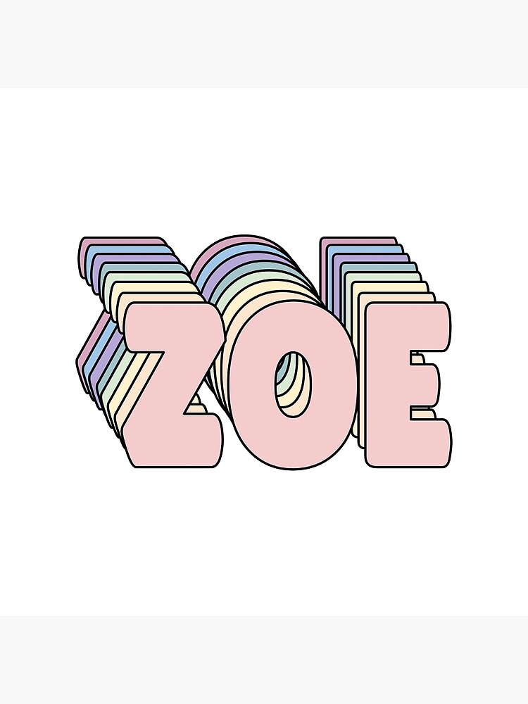 "Zoe Name " Art Board Print for Sale by ashleymanheim | Redbubble