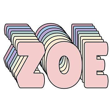 "Zoe Name " Art Board Print for Sale by ashleymanheim | Redbubble