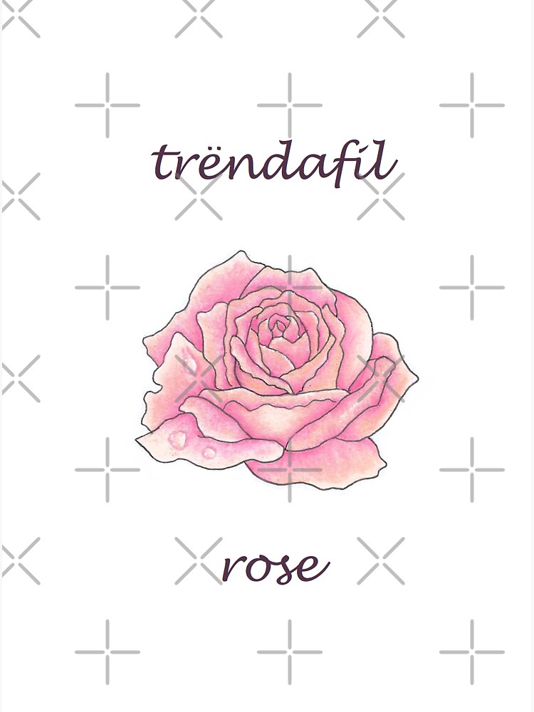 "Trendafil/ Albanian rose" Sticker for Sale by ArtaTheArtist | Redbubble