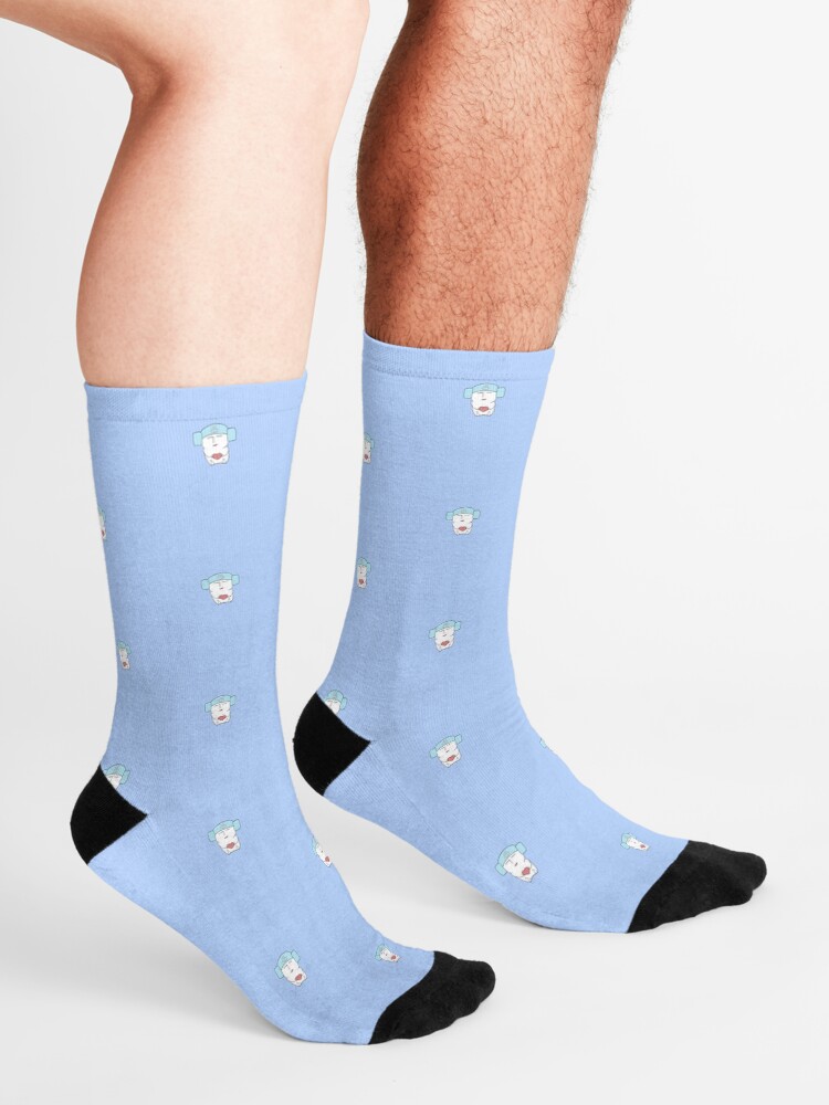 "ATEEZ Mingi Hehetmon" Socks by JessicaS24 | Redbubble