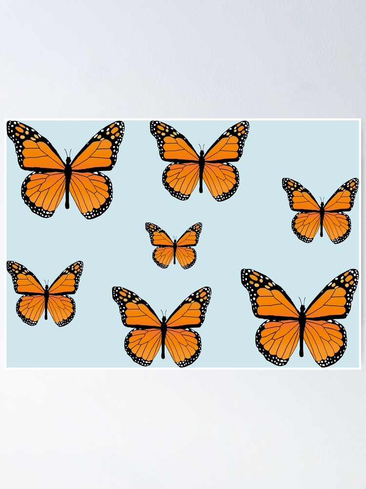 "Mini Monarch butterfly pack" Poster for Sale by colleenm2 | Redbubble