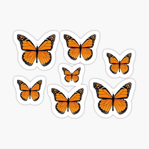 "Mini Monarch butterfly pack" Sticker for Sale by colleenm2 | Redbubble