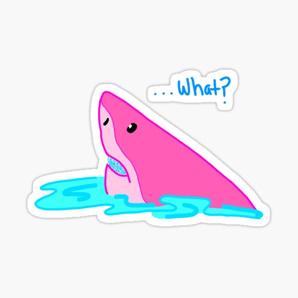 "Confused Shark" Sticker for Sale by Local-Cryptid | Redbubble