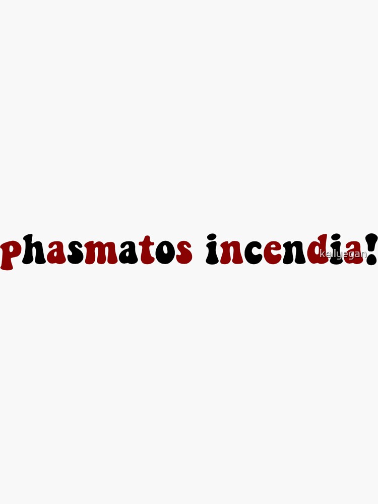 "phasmatos incendia tvd" Sticker for Sale by kellyegan | Redbubble