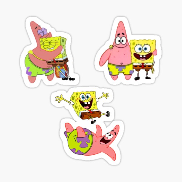"Sponegbob und Patrick Star-Sticker-Pack" Sticker von Vihasi24 | Redbubble