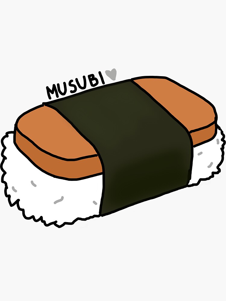 "Musubi Love" Sticker for Sale by smileymailes | Redbubble