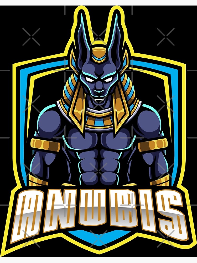 "Strong Anubis Anpu ancient Egyptian God of the Dead symbol. Pharaoh ...