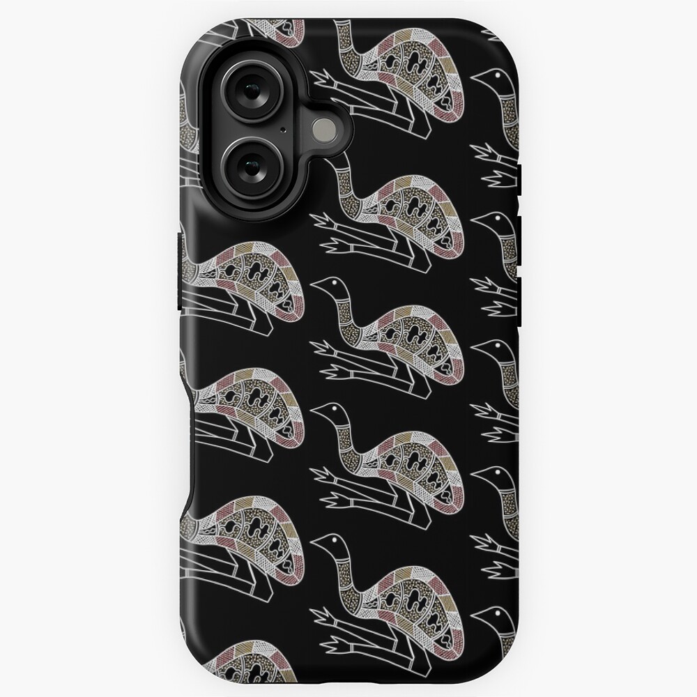 "Authentic Aboriginal Art - Emu" Sticker for Sale by HogarthArts ...