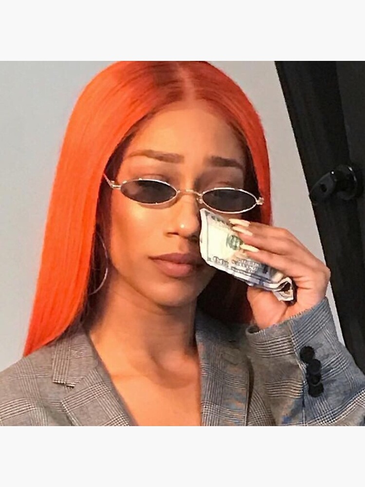 "Crying Money Meme (white)" Sticker for Sale by flexonkey | Redbubble