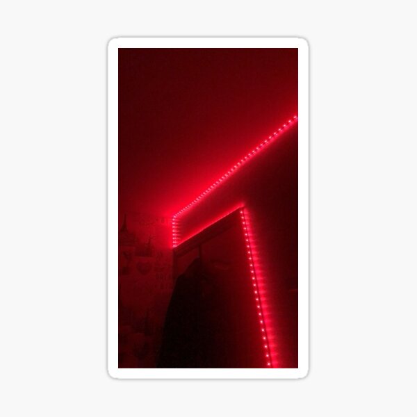 "Red Aesthetic " Sticker by myaporter1234 | Redbubble