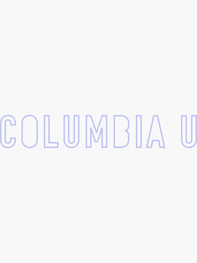 "Columbia" Sticker by mabusway | Redbubble