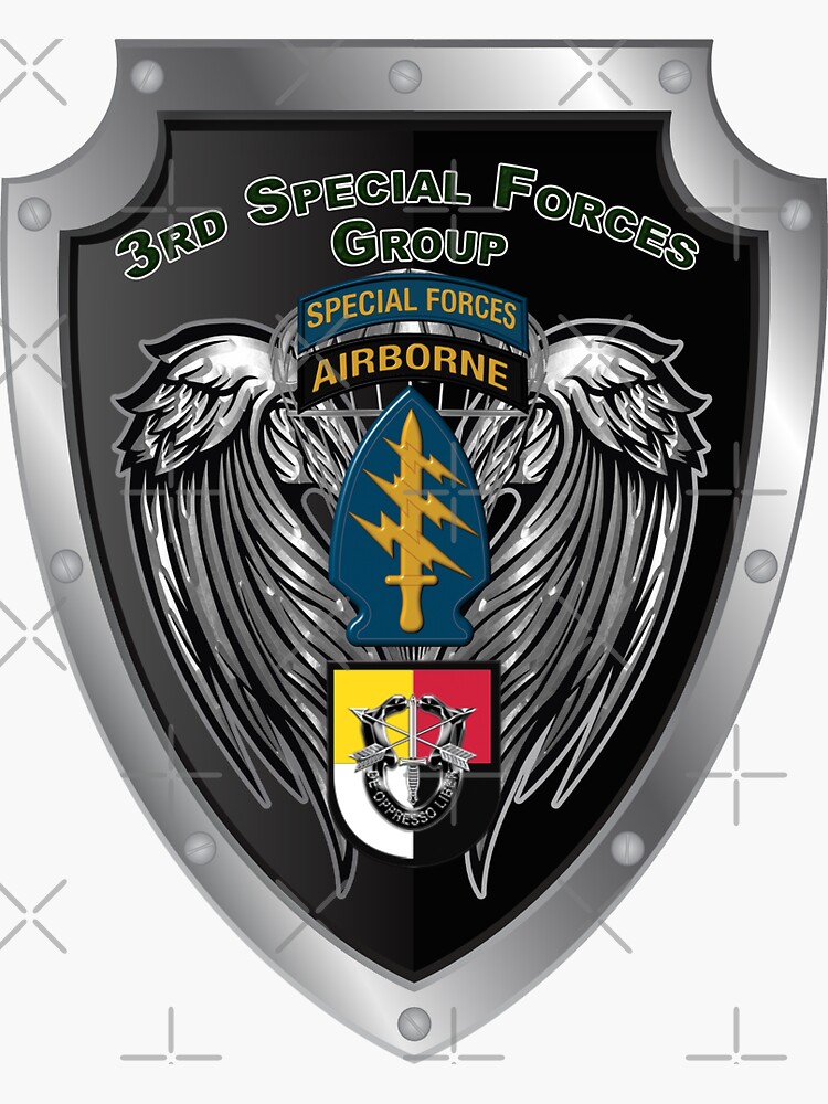 "3rd Special Forces Group Airborne " Sticker by SoldierAlways | Redbubble