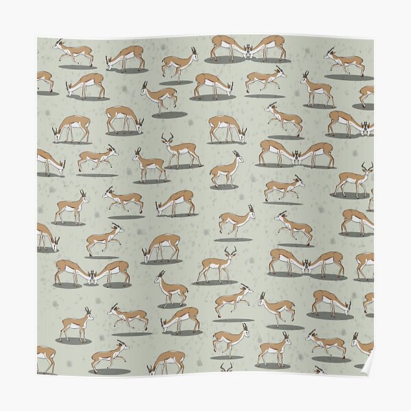 "Springbok Pattern" Poster by ekpatterns | Redbubble