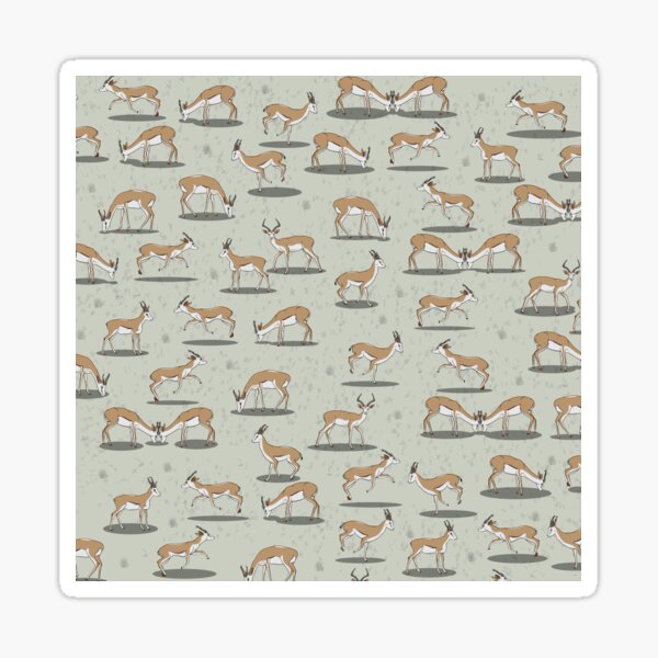 "Springbok Pattern" Sticker by ekpatterns | Redbubble