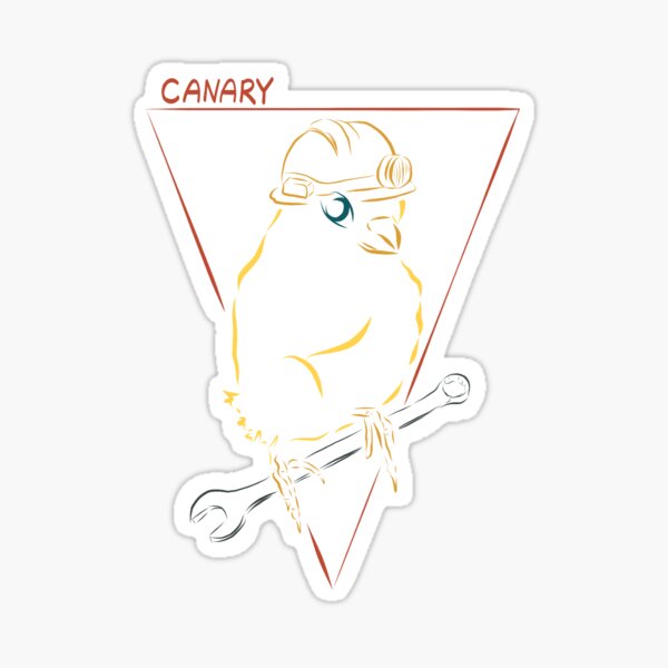 "Canary Logo" Sticker by sparrowbond | Redbubble