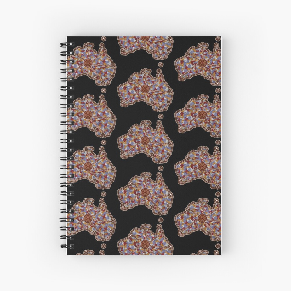"Authentic Aboriginal Art - Aboriginal Australia" Spiral Notebook for ...