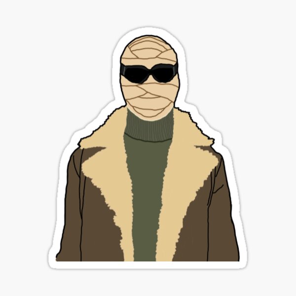 "Negative Man" Sticker for Sale by CurmeDesigns | Redbubble