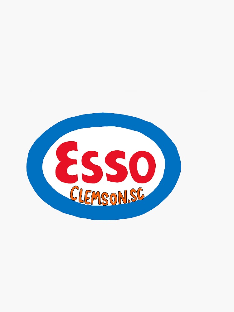 "esso " Sticker for Sale by kelsied23 | Redbubble