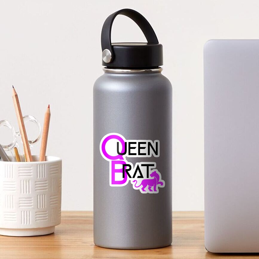 "QUEEN BRAT" Sticker for Sale by ethosessential | Redbubble