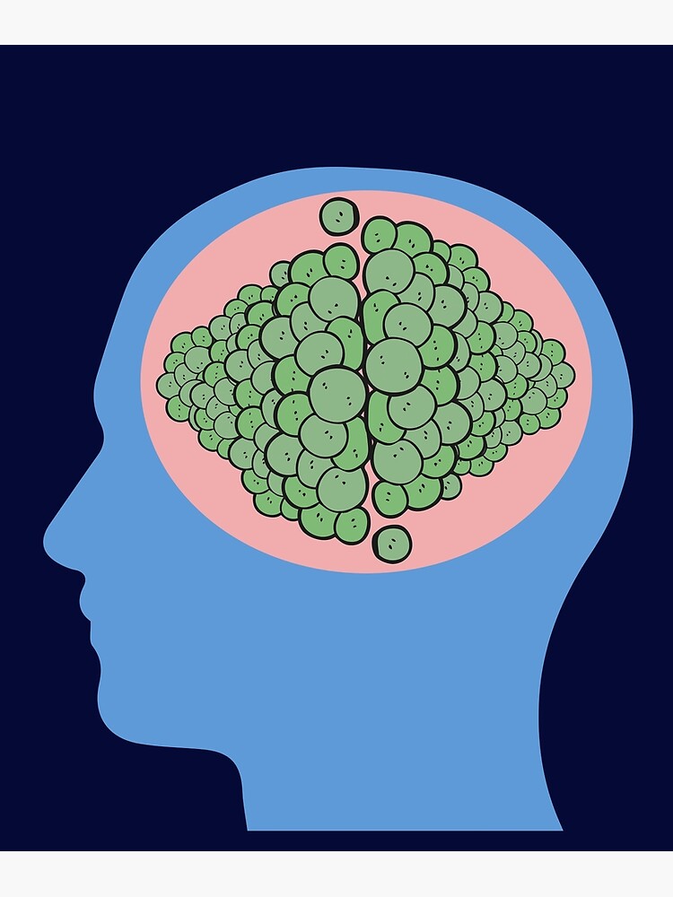 "Pea Brain" Poster for Sale by InputVSOutput | Redbubble