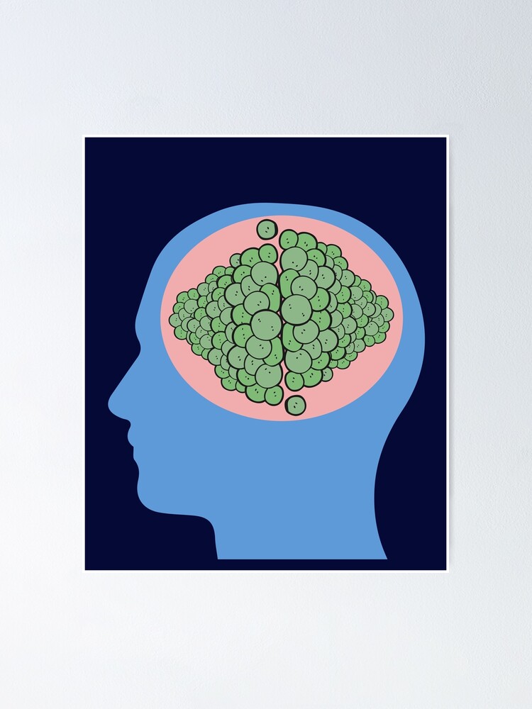 "Pea Brain" Poster for Sale by InputVSOutput | Redbubble