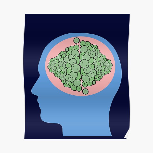 "Pea Brain" Poster for Sale by InputVSOutput | Redbubble