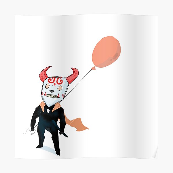 "Lil Oni" Poster for Sale by TheSpaceSamurai | Redbubble