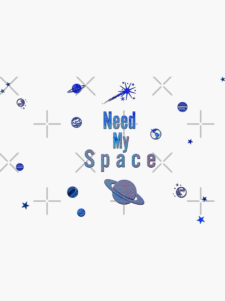 "Space Please" Sticker by FemaleBernieBro | Redbubble