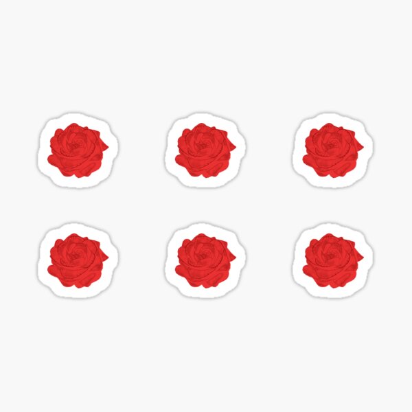"rose sticker pack" Sticker by annaberkuta | Redbubble