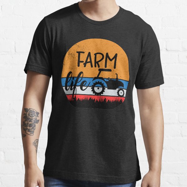"Retro Vintage Farm Life Farming Tractor Family Farmer" T-shirt for ...